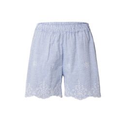 Pieces Shorts Damen Gr&ouml;&szlig;e 42 blaumeliert / wei&szlig;
