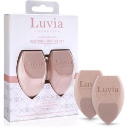 LUVIA COSMETICS Make-up Schwamm "Diamond Sponge Candy", rosa, wasseraufnehmendes Polyurethan, Kosmetikschw&auml;mme, feinporige Oberfl&auml;che f&uuml;r nat&uuml;rliches