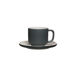 Ritzenhoff & Breker Tasse "Kaffeetasse mit Untertasse Jasper 240 ml", 2 tlg., grau, RITZENHOFF & BREKER, Trinkgef&auml;&szlig;e