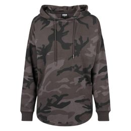 Urban Classics Damen Rundhalspullover "Urban Classics Damen Ladies Oversized Camo Hoody"schwarzcamouflage, Gr. S, 60% Baumwolle, 40% Polyester,