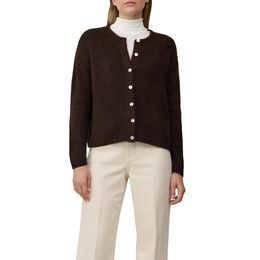 s.Oliver Damen Strickjackecoffee braun, Gr. 44, unifarben, Strick, Obermaterial: 60% Polyacryl, 22% Polyester, 10% Alpaka, 8% Polyamid, Strickjacken,