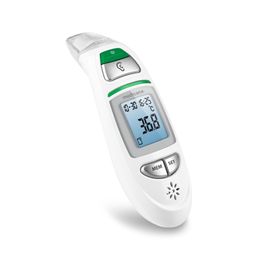 Medisana Infrarot-Fieberthermometer "TM 750", gr&uuml;n, Temperaturmessger&auml;te, misst Stirn, Ohr und Umgebungstemperatur, Fl&uuml;ssigkeiten, Oberfl&auml;chen