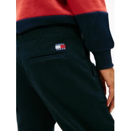 Tommy Jeans Herren Jogger Pants "TJM SCANTON COTTON CANVAS"schwarz night navy, Gr. S, Web, Obermaterial: 97% Baumwolle, 3% Elasthan, Hosen, mit
