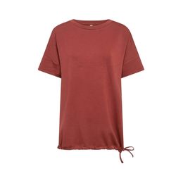 soyaconcept Damen Kurzarmhemd "Soya Concept T-Shirt SC-BANU 184."4577 mineral rot, Gr. L, Obermaterial: 48% Modal, 48% Polyester, 4% Elasthan, Hemden