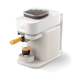 Espressomaschine "BAR300/03 mit Mahlwerk f&uuml;r ganze Bohnen", 1naturwei&szlig;, mangogelb, PHILIPS BARISTINA, Kaffeemaschinen, 16 bar Pumpendruck,