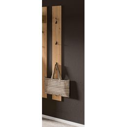 Garderobenpaneel Home Affaire, B:16cm H:160cm T:6cmartisan oak nb, Holzwerkstoff, Garderobenpaneele, "EVRID, H&ouml;he 160 cm, inkl. 3 Metall-Haken",