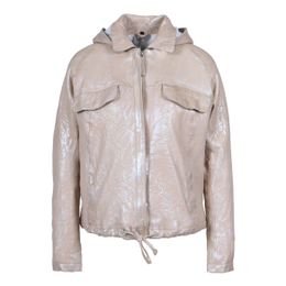 Freaky Nation Damen Lederjacke "Sheen-FN"beige, Gr. M, Oberstoff: 100% Leder; Futter: 100% Baumwolle, Jacken