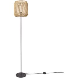 Paco Home Stehlampe "Pedro", 1, &Oslash; 28cm H: 150,5cm, schwarz, Wohnzimmer, Leuchten, moderne LED Lampe in Boho Optik, Wohnzimmer, Schlafzimmer, Fassung