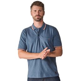 Casamoda Herren Poloshirt "Casamoda Polo-Shirt uni", blau, Gr. XXL, 95% Baumwolle, 5% Elasthan, Shirts