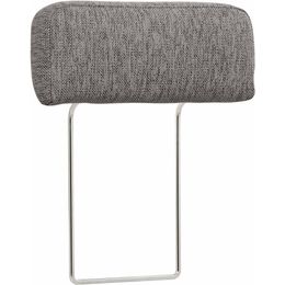 Kopfst&uuml;tze Home Affaire, B:52cm H:22cm, grau, Luxus-Microfaser (100% Polyester), Luxus-Microfaser Toro (100% Polyester), Struktur (100% Polyester),