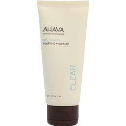 AHAVA Damen Gesichts-Reinigungsmaske "Time To Clear Purifying Mud Mask", 100ml, wei&szlig;, Hautreinigungsmittel, Tiefenreinigende Sch&ouml;nheitsmaske,