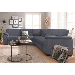 Sit & More Ecksofa SIT & MORE, B:256cm H:88cm T:227cm, grau, Luxus-Microfaser (90% Polyester, 10% Polyamid);Struktur (100% Polyester);Luxus-Microfaser ALTARA