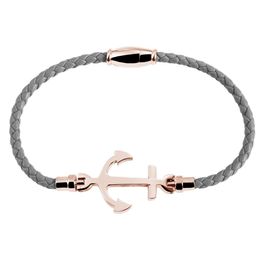 Adelia&acute;s ADELIA ́S Damen Armband "Damen Armband &ndash; Lederarmband aus Leder 18 cm", 18cm, Ledergrau, Leder, Armb&auml;nder, Ideal als Geschenk f&uuml;r besondere Anl&auml;sse