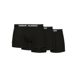 Urban Classics Herren Boxershorts "Urban Classics Herren Organic Boxer Shorts 3-Pack", Gr. Sschwarz, 95% Baumwolle, 5% Polyester, Unterhosen