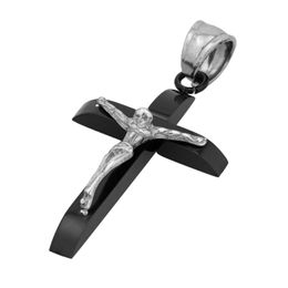 Adelia&acute;s ADELIA ́S Damen Kettenanh&auml;nger "Unisex Anh&auml;nger &ndash; Kreuz Kreuzanh&auml;nger aus Edelstahl", Edelstahlsilber, Edelstahl, Schmuckanh&auml;nger, Ideal als Geschenk