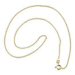 Adelia&acute;s ADELIA ́S Damen Kette ohne Anh&auml;nger "Unisex Halskette &ndash; Ankerkette aus 333 Gold 50 cm", 50cmgold, Halsketten, Perfekt zum Verschenken an besondere