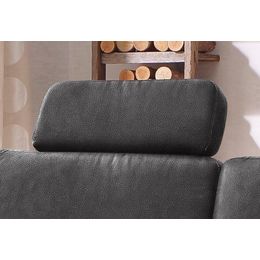 Kopfst&uuml;tze Home Affaire, B:52cm H:22cm, grau, Luxus-Microfaser (100% Polyester), Luxus-Microfaser Toro (100% Polyester), Struktur (100% Polyester),