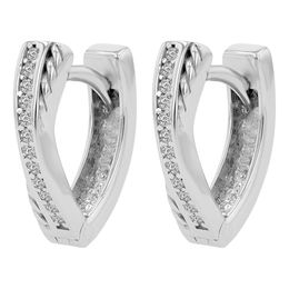 Adelia&acute;s ADELIA ́S Damen Klappcreolen "Damen Ohrringe &ndash; Klappcreole aus 925 Silber"silber, Silber 925 (Sterlingsilber), Ohrringe, Ein Geschenk, das Freude 