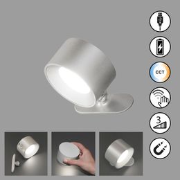 EASY BY FHL LED Wandleuchte "Magnetic", 1, H: 4,5cm, silber, Leuchten, lange Leuchtdauer