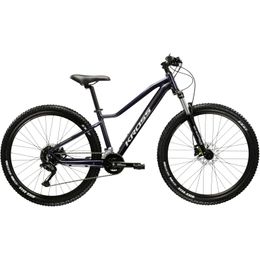 KROSS Mountainbike "Damen Hardtail Lea 5.0", 43cm, 29 Zoll (73,66cm) hinten: 29 Zoll (73,66cm), blau, Fahrr&auml;der