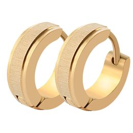 Adelia&acute;s ADELIA ́S Damen Klappcreolen "Ohrringe &ndash; Klappcreole aus Edelstahl"gold, Edelstahl, Ohrringe, Zum Verschenken &ndash; ideal zum einfach so