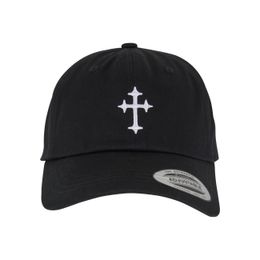 MisterTee Herren Snapback Cap "MisterTee Cross Faith Dad Cap"schwarz, 100% Baumwolle, Caps