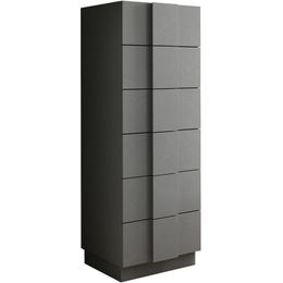 Schubkastenkommode Home Affaire, B:50cm H:138cm T:42cmsteingrau (ardesia), FSC-zertifizierter Holzwerkstoff, Sideboards, "Jupiter, Kommode,