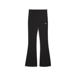 Puma Damen Leggings "Essentials High-Waist Flared Leggings Damen"schwarz, Gr. S, unifarben, Obermaterial: 5% Elasthan, 95% Baumwolle, Hosen