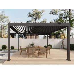 Pavillon Koniferawei&szlig;, neutral, Garten, Pavillons, "Alhambra Steel", verschiedene Gr&ouml;&szlig;en, ohne Seitenteile