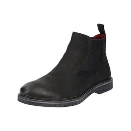 Bugatti Herren Stiefelette "Bugatti Stiefelette Nubukleder/Textil", Gr. 43schwarz, Nubukleder, Textil, Schuhe