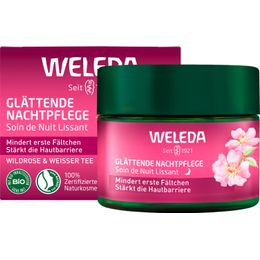 Weleda Damen Gesichtspflege "Weleda Gl&auml;ttende Nachtpflege Wildrose & Weisser Tee", 40ml40ml, Hautpflegemittel, st&auml;rkt die Hautbarriere, mindert erste