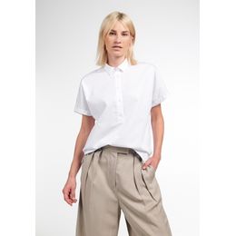 Eterna Damen Shirtbluse "LOOSE FIT"wei&szlig;, Gr. 34, 100% Baumwolle, Blusen, EASY IRON (b&uuml;gelleicht)