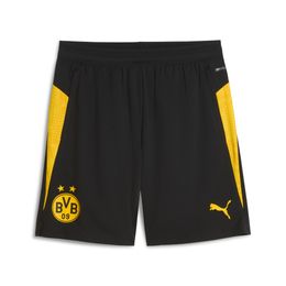 Puma Sporthose "Borussia Dortmund Trainingsshorts Herren"schwarz faster gelb, Gr. XS, Obermaterial: 100% Polyester; Taschenfutter: 100% Polyester;