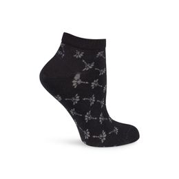 JOOP! JOOP Damen Kurzsocken, Gr. 35, schwarz, Obermaterial: 70% Baumwolle, 28% Polyester, 2% Elasthan, Socken