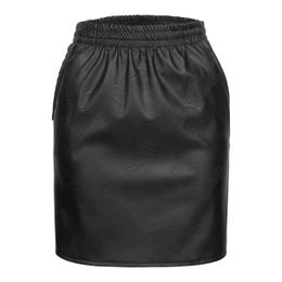 CLOUD 5IVE Damen Sommerrock "CLOUD 5IVE Skirt with 2-Pockets"schwarz, Gr. S, unifarben, 100% synthetic leather, R&ouml;cke