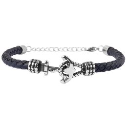 Adelia&acute;s ADELIA ́S Damen Armband "Damen Armband aus Leder 20 cm", 20cm, Lederblau, Leder, Armb&auml;nder, Eine sch&ouml;ne Geschenkidee f&uuml;r jeden Anlass