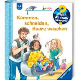 Ravensburger Kinderbuch "Wieso?Weshalb?Warum? junior, Band 79 K&auml;mmen, schneiden, Haare waschen", B:18cm H:19,7cm, bunt, B&uuml;cher, Made in Europe