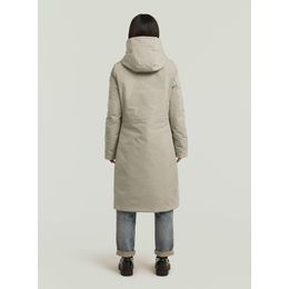 G-Star Raw G-STAR Damen Parka "Vodan 2.0 Long Jacke"elephant skin, Gr. XS, Obermaterial: 54% Elastomultiester, 46% Polyester, Jacken
