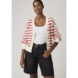 Levi's LEVI'S Damen Cardigan "SNOWFLAKE CARDIGAN"susanne stripe tofu novelty stitch, Gr. XS, gestreift, Strick, Obermaterial: 100% Baumwolle, Strickjacken,