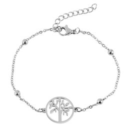 Adelia&acute;s ADELIA ́S Damen Armband "Damen Armband &ndash; Lebensbaum aus Edelstahl 17+3 cm", 20cm, Edelstahlsilber, Edelstahl, Armb&auml;nder, Geschenkidee: zeitlos und