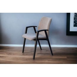 Armlehnstuhl OTTO HOME, B:56cm H:86,5cm T:64cm, schwarz, Holzwerkstoff, Massivholz, Polyester, Esszimmer, St&uuml;hle, "Loreen Esszimmerstuhl,
