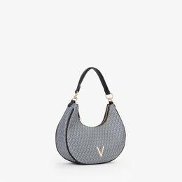 Valentino Handbags VALENTINO BAGS Damen Hobo "QUEEN RE", grau, Lederimitat, Taschen, Handtasche, Henkeltasche, Schultertasche mit dezentem Muster