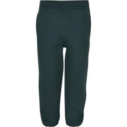 Urban Classics M&auml;dchen Stoffhose "Urban Classics Herren Boys Sweatpants"bottlegr&uuml;n, Gr. 146, unifarben, 65% Baumwolle, 35% Polyester, Hosen
