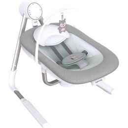 Ingenuity Baby Babywippe "AnyWay Sway Dual-Direction Portable Swing &ndash; Ray"grau, Kunststoff, Metall, Babywippen, mit Sound-Effekt