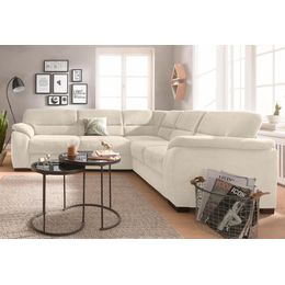 Sit & More Ecksofa SIT & MORE, B:256cm H:88cm T:227cm, beige, Luxus-Microfaser (90% Polyester, 10% Polyamid);Struktur (100% Polyester);Luxus-Microfaser ALTARA