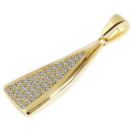 Adelia&acute;s ADELIA ́S Damen Kettenanh&auml;nger "Damen Anh&auml;nger aus 333 Gold mit Zirkonia", Gelbgold 333gold, Gelbgold 333, Schmuckanh&auml;nger, Sch&ouml;ne Geschenkidee zum