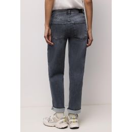 Street One Damen Comfort-fit-Jeanssteel grau washed, Gr. 30, unifarben, Jeans, 84% Baumwolle, 13% Polyester, 3% Elasthan, Jeans, Middle Waist