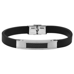 Adelia&acute;s ADELIA ́S Damen Armband "Unisex Armband aus Leder 24 cm", 24cm, Lederschwarz, Leder, Armb&auml;nder, Zum Verschenken &ndash; passend f&uuml;r viele Anl&auml;sse
