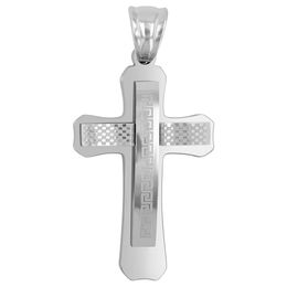 Adelia&acute;s ADELIA ́S Damen Kettenanh&auml;nger "Unisex Anh&auml;nger &ndash; Kreuz Kreuzanh&auml;nger aus Edelstahl", Edelstahlsilber, Edelstahl, Schmuckanh&auml;nger, Ein Geschenk, das