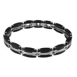 Adelia&acute;s ADELIA ́S Herren Gliederarmband "Herren Armband &ndash; Gliederarmband aus Edelstahl 21 cm", 21cm, Edelstahlsilber, Edelstahl, Armb&auml;nder, Ein kleines